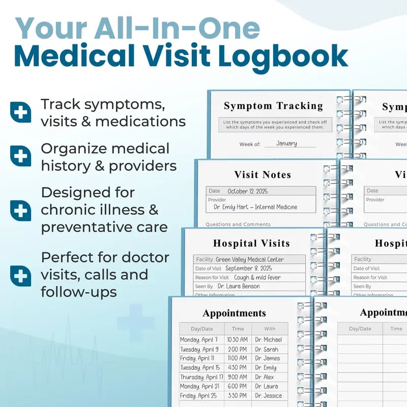 📚Medical Visit Logbook: Your Essential Medical Planner – PawMake