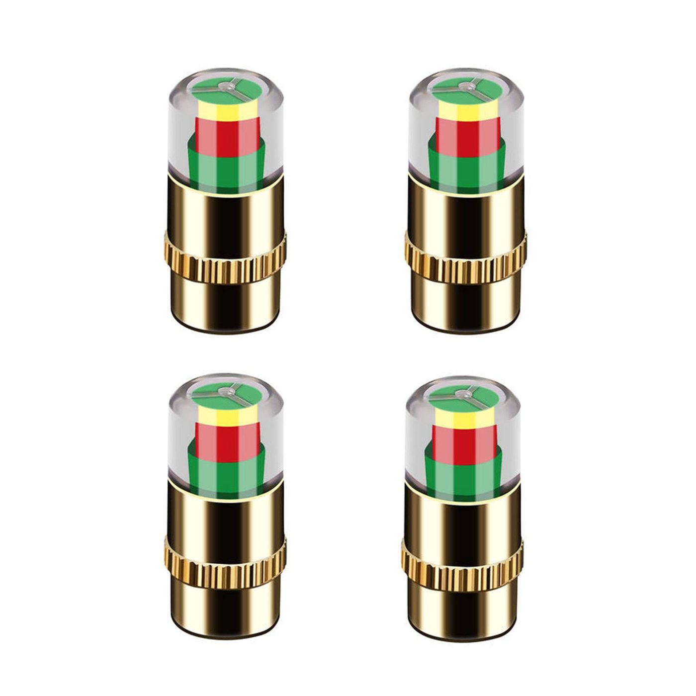 🏆 Hot Seller 50k+ 🔥🚗Tire Pressure Indicator Caps (4-Pack) – Visual ...