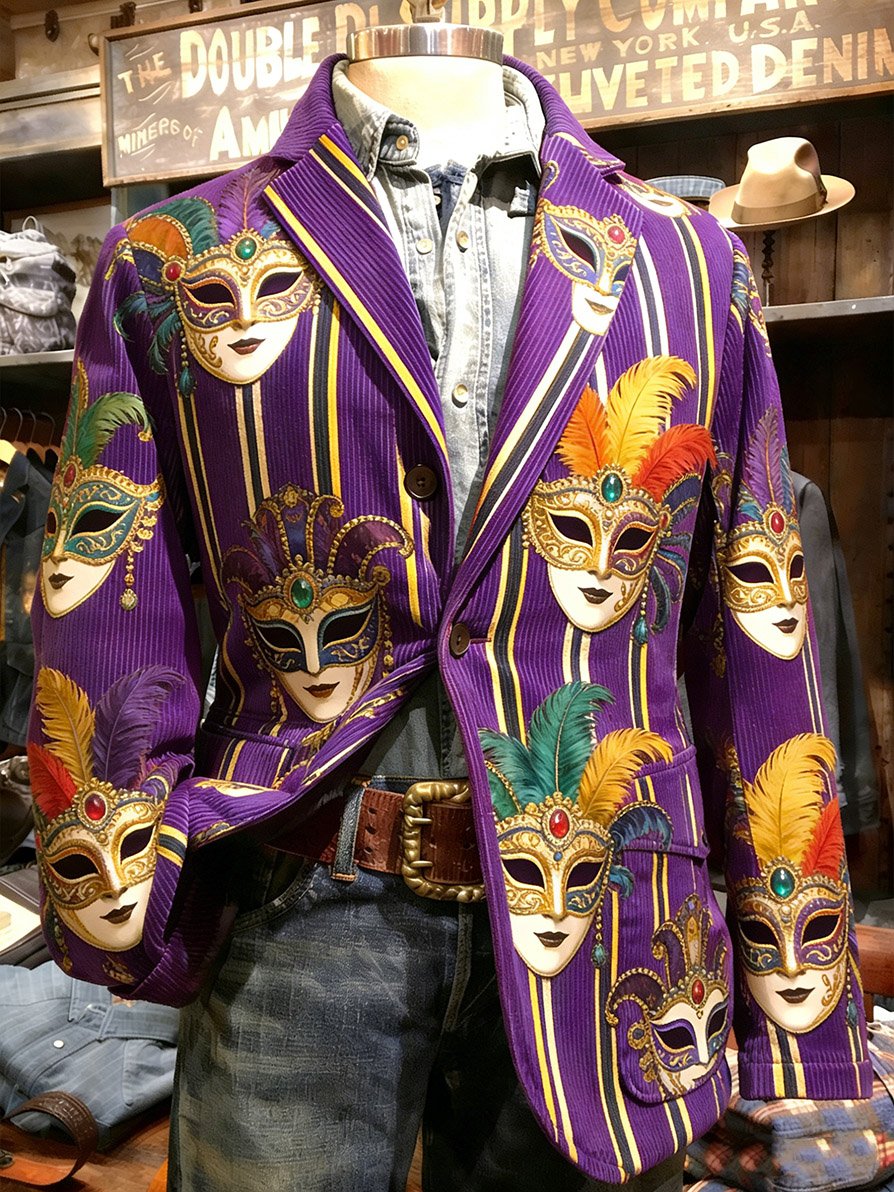 ⚜️Last Day 49% Off⚜️Men's Business Casual Carnival Corduroy Suit Jacket ...