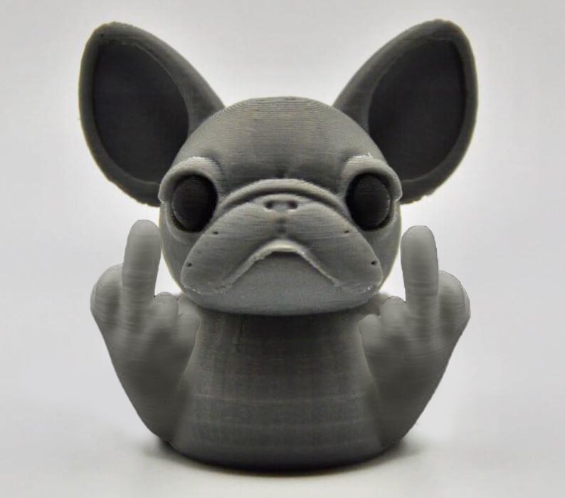 🤣Middle Finger French Bulldog Duck - Wholetotal