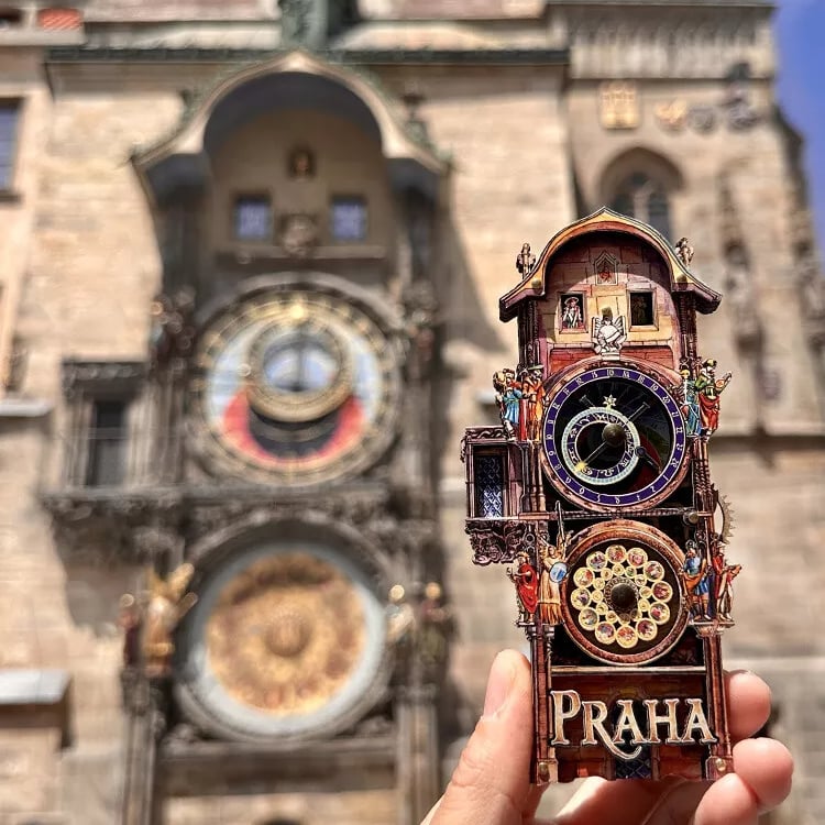 Prague Astronomical Clock Fridge Magnet - Wholetotal
