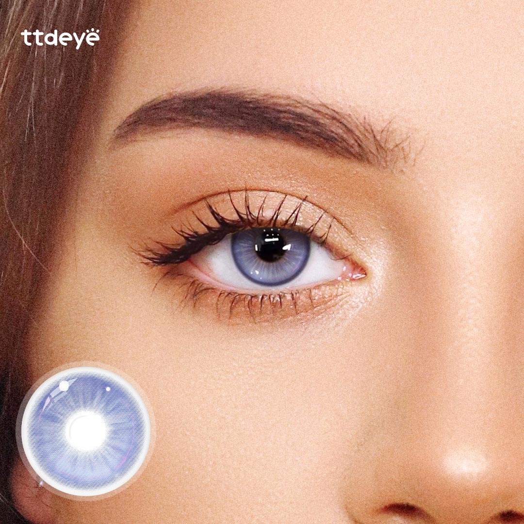 TTDeye Frosting Purple Party Colored Contact Lenses
